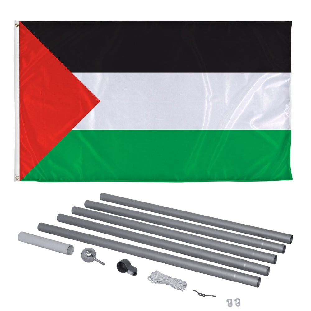 Vispronet 3ft x 5ft Palestine Flag, Indoor/Outdoor Palestine Flag with ...