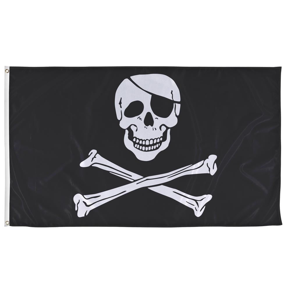 Vispronet 5ft x 8ft Skull and Crossbones Pirate Flag, Jolly Roger ...