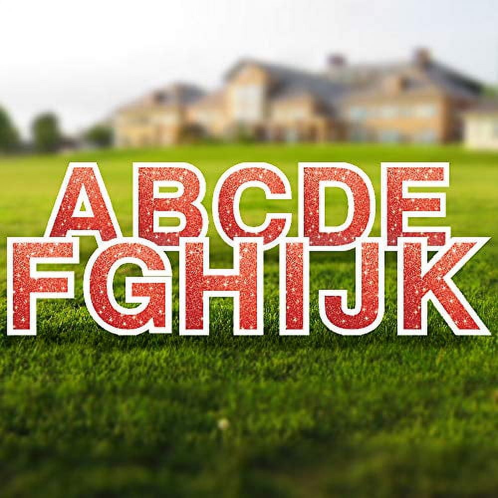 Vispronet Alphabet Yard Letter Sign Set – Includes All Letters – 26pcs ...