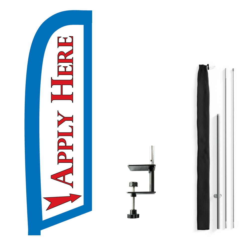 Vispronet Apply Here- Small Feather Flag with Table Clamp –Assembled ...