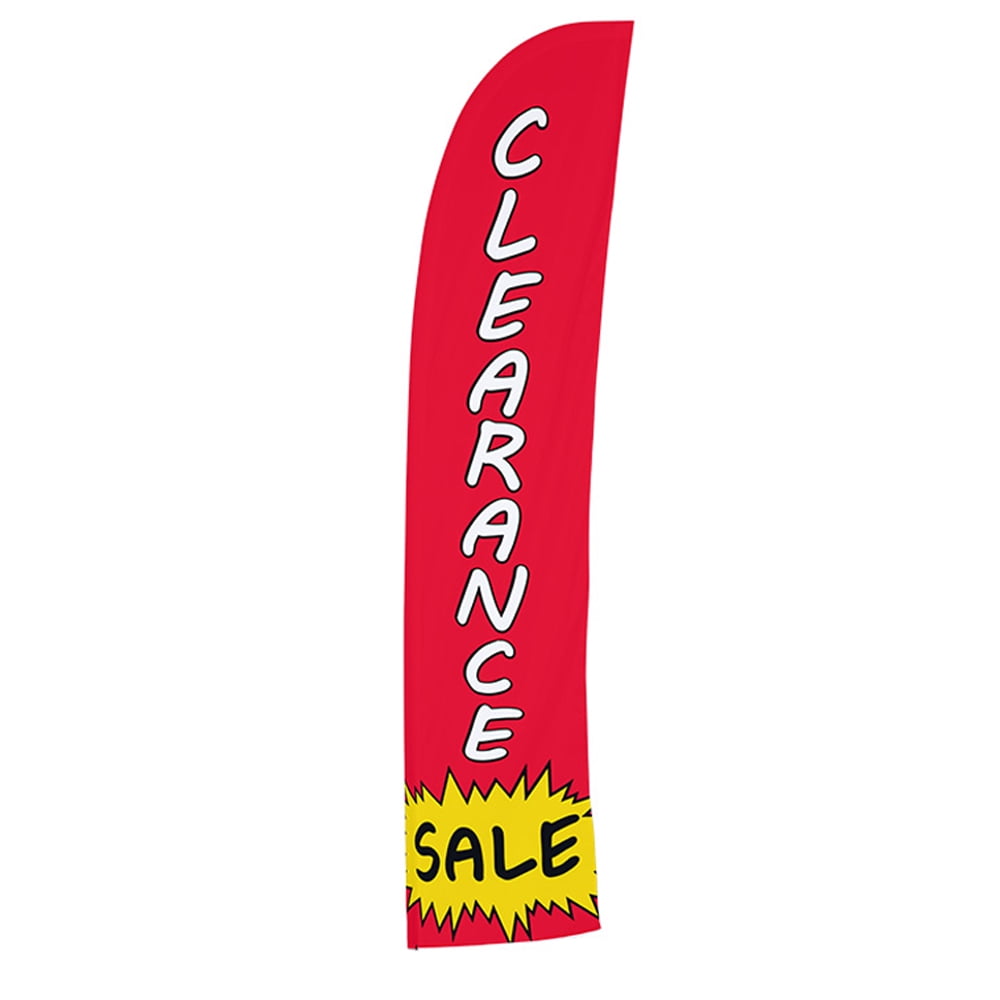 Vispronet Clearance Sale Feather Flag, 2.6ft x 11.2ft, Flag Only ...