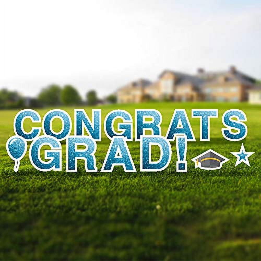 Vispronet Congrats Grad Yard Sign with Stakes – Each Letter is 18in ...
