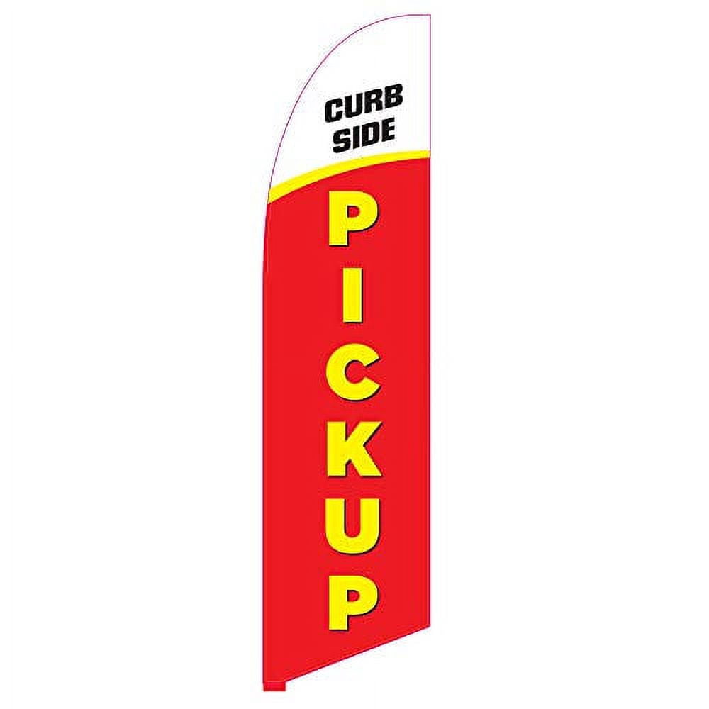 Vispronet Curbside Pick Up Feather Flag - Made from Tear-Resistant ...