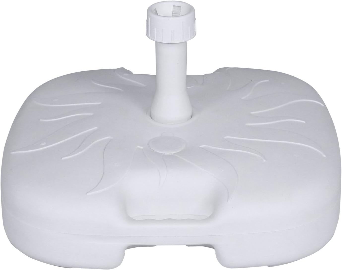 Vispronet Fillable Umbrella Bases - White PVC Patio Umbrella Bases ...