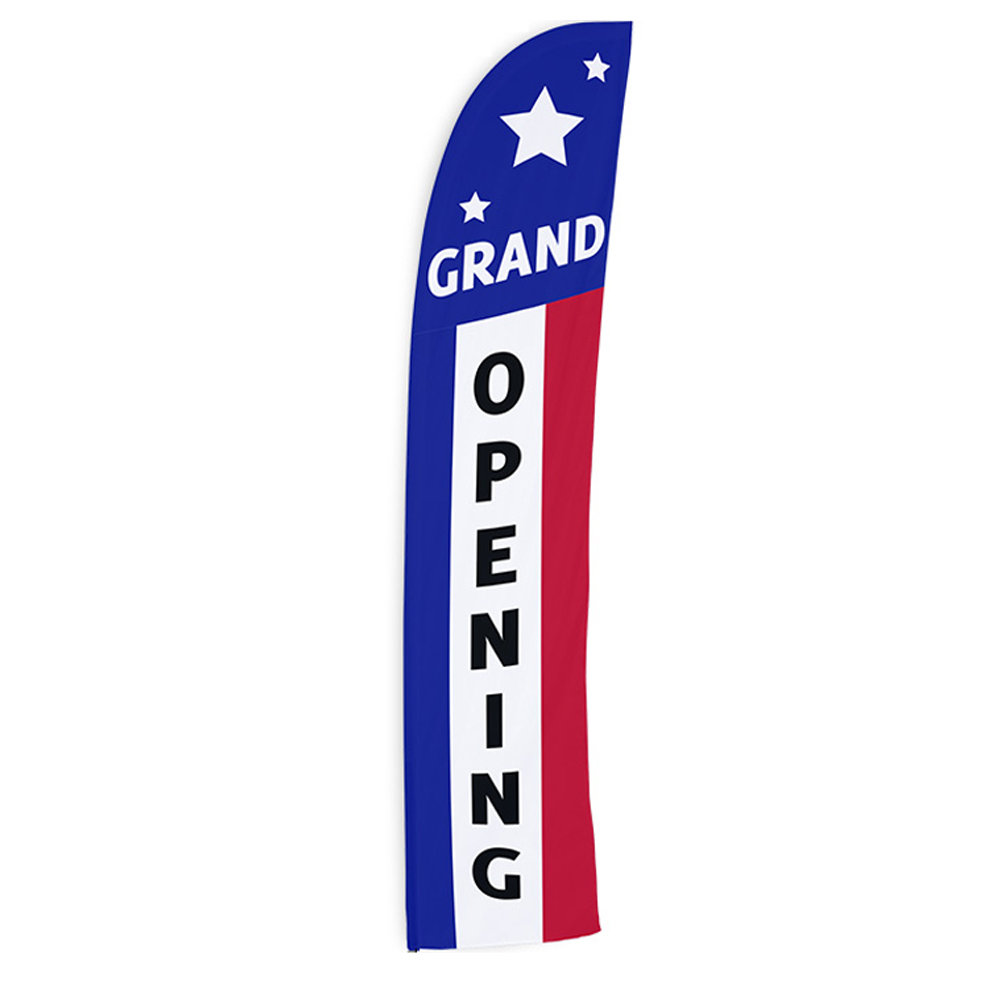 Vispronet Grand Opening Patriotic Feather Flag, 2.6ft x 11.2ft, Flag ...
