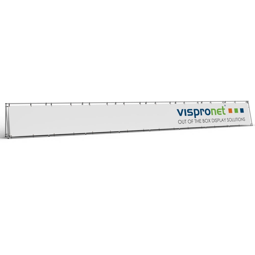Vispronet Horizontal A-Frame Banner Stand – 3ft x 28ft Aluminum Outdoor ...