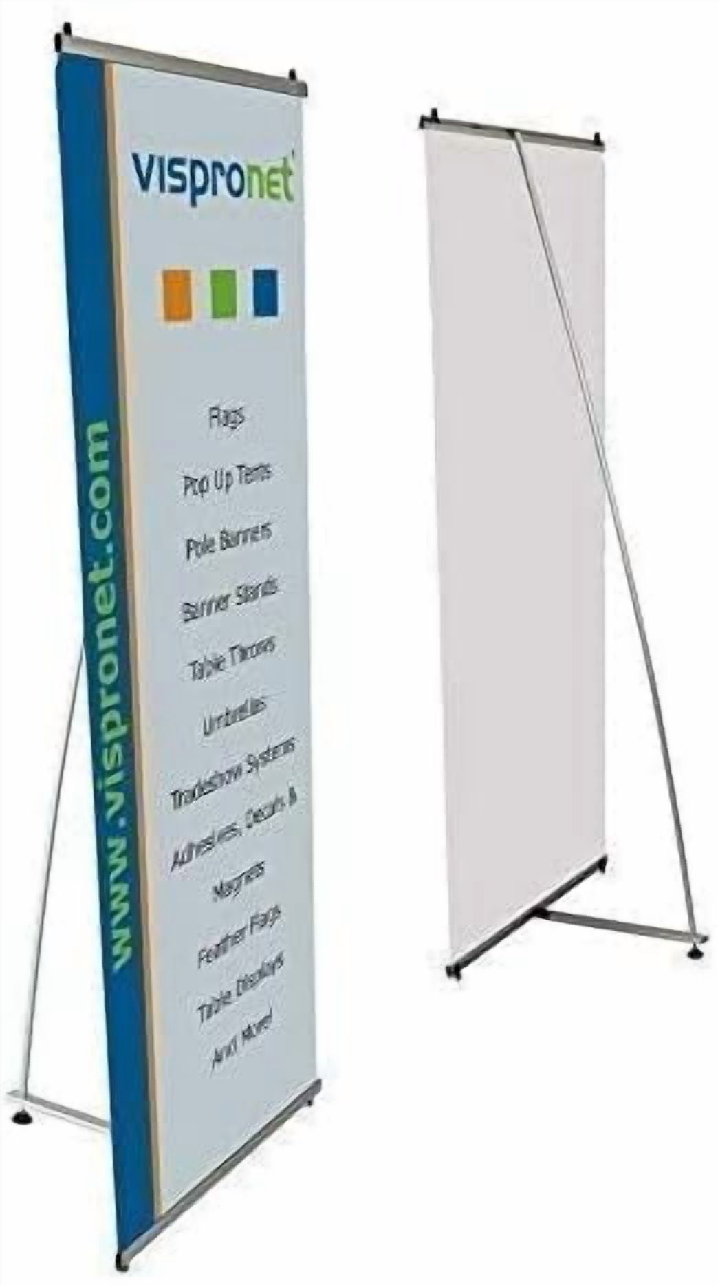 Vispronet L Banner Stand – 2.6ft x 6.8ft Banner Stand, 2.6lb Vertical ...