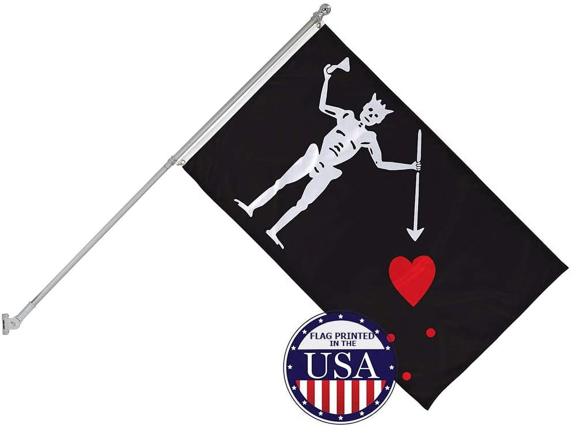Vispronet Pirate Flags Jolly Roger Collection – Captain Edward Teach ...