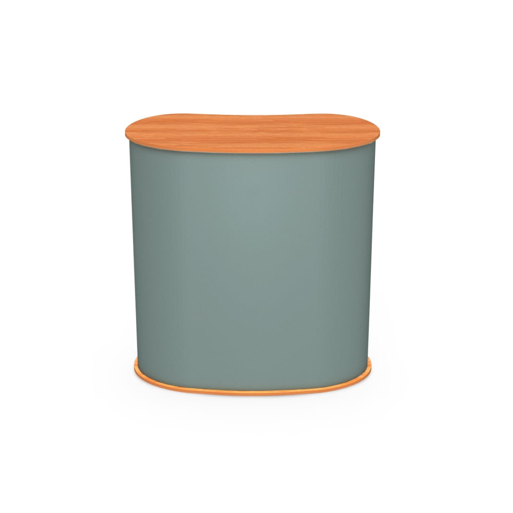 Vispronet Portable Trade Show Counter, 3ft Light Wood Podium Countertop ...