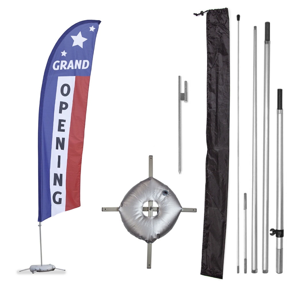 Vispronet Premium Grand Opening Patriotic Feather Flag Kit, 13ft ...