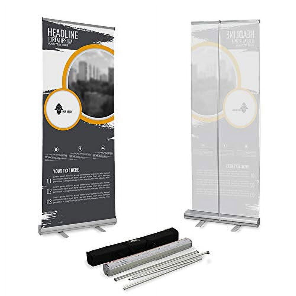 Vispronet Retractable Banner Stand – 31in x 79in Stand Up Sign for ...