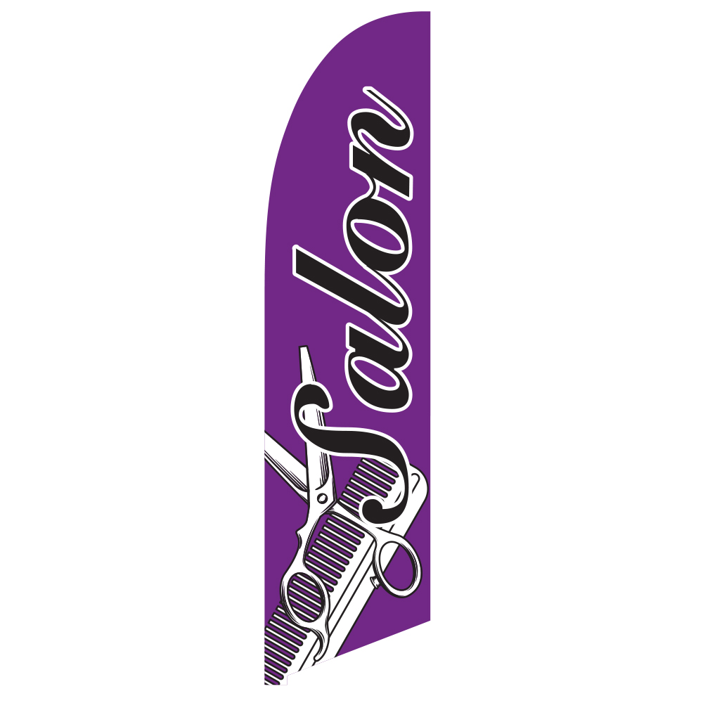 Vispronet Salon Feather Flag, 2.6ft x 11.2ft, Flag Only - Walmart.com