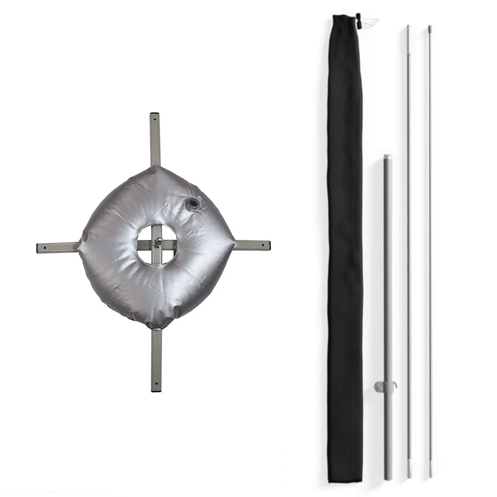 Vispronet Small Feather Flag Pole Kit, Includes (3) Pole Pieces, (1 ...