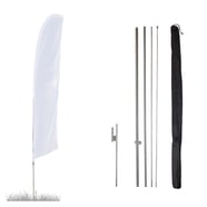 Bingo Red Super Novo Feather Flag - Complete with 15ft Pole Set and ...