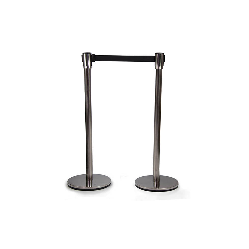 Vispronet Standard Belt Barrier, 2 Poles, 2 Black Belts, Crowd Control ...