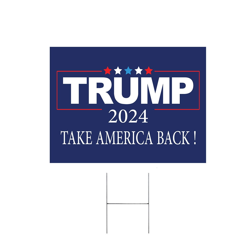 Vispronet Take America Back Yard Sign – 23in x 17in Outdoor Trump 2024 ...