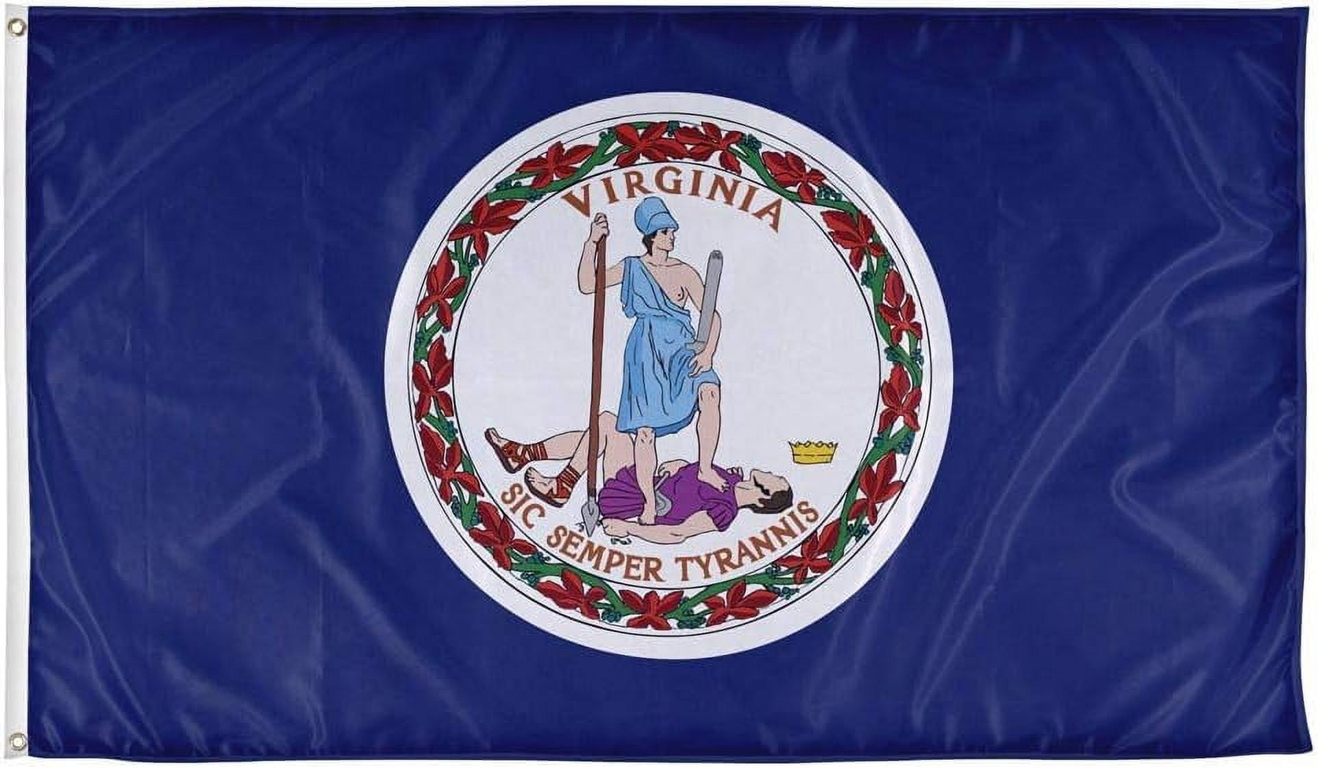 Vispronet Virginia State Flag – 5ft x 8ft Outdoor Banner Made From ...