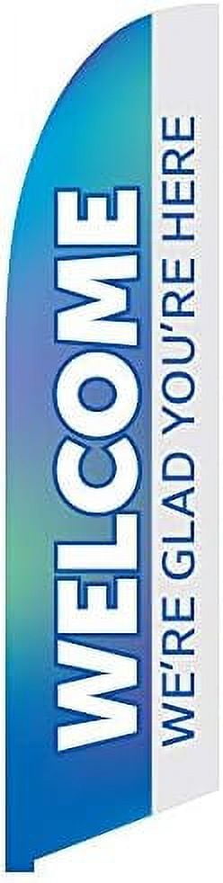 Vispronet Welcome to Church Feather Flag – 13.5ft Worship Flag for ...