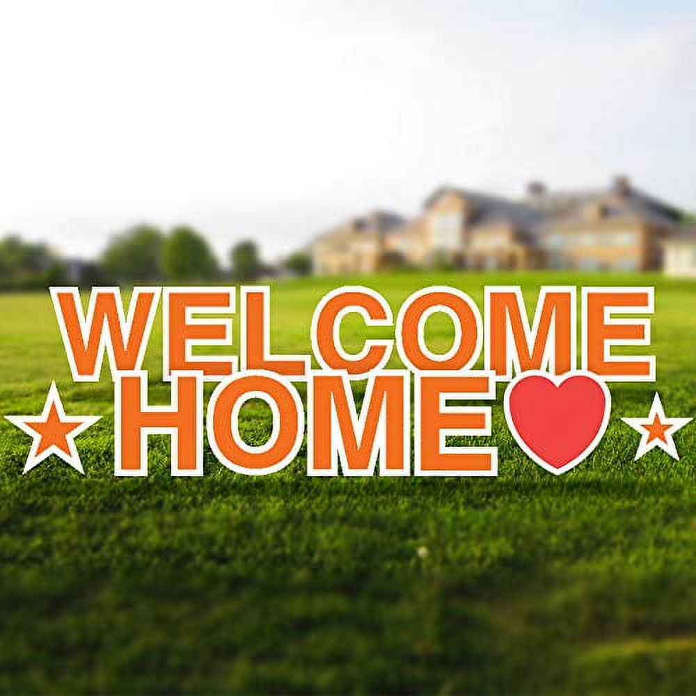 Vispronet Welcome Home Yard Sign with Stakes – Each Letter is 18in Tall ...