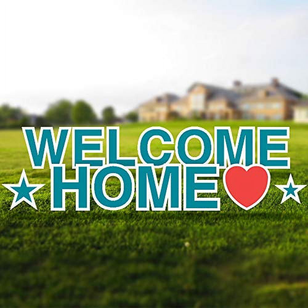 Vispronet Welcome Home Yard Sign with Stakes – Each Letter is 18in Tall ...