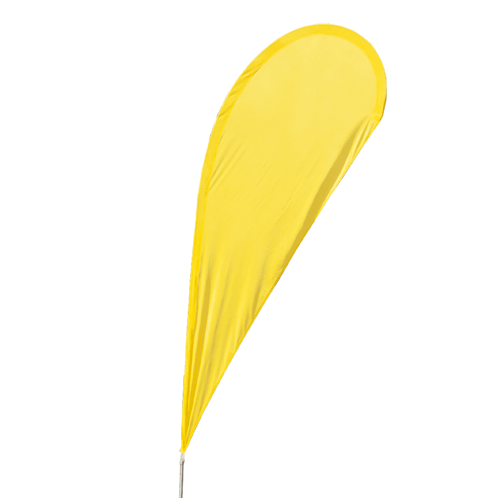 Vispronet Yellow Feather Flag Drop - Made from Tear-Resistant Knitted ...