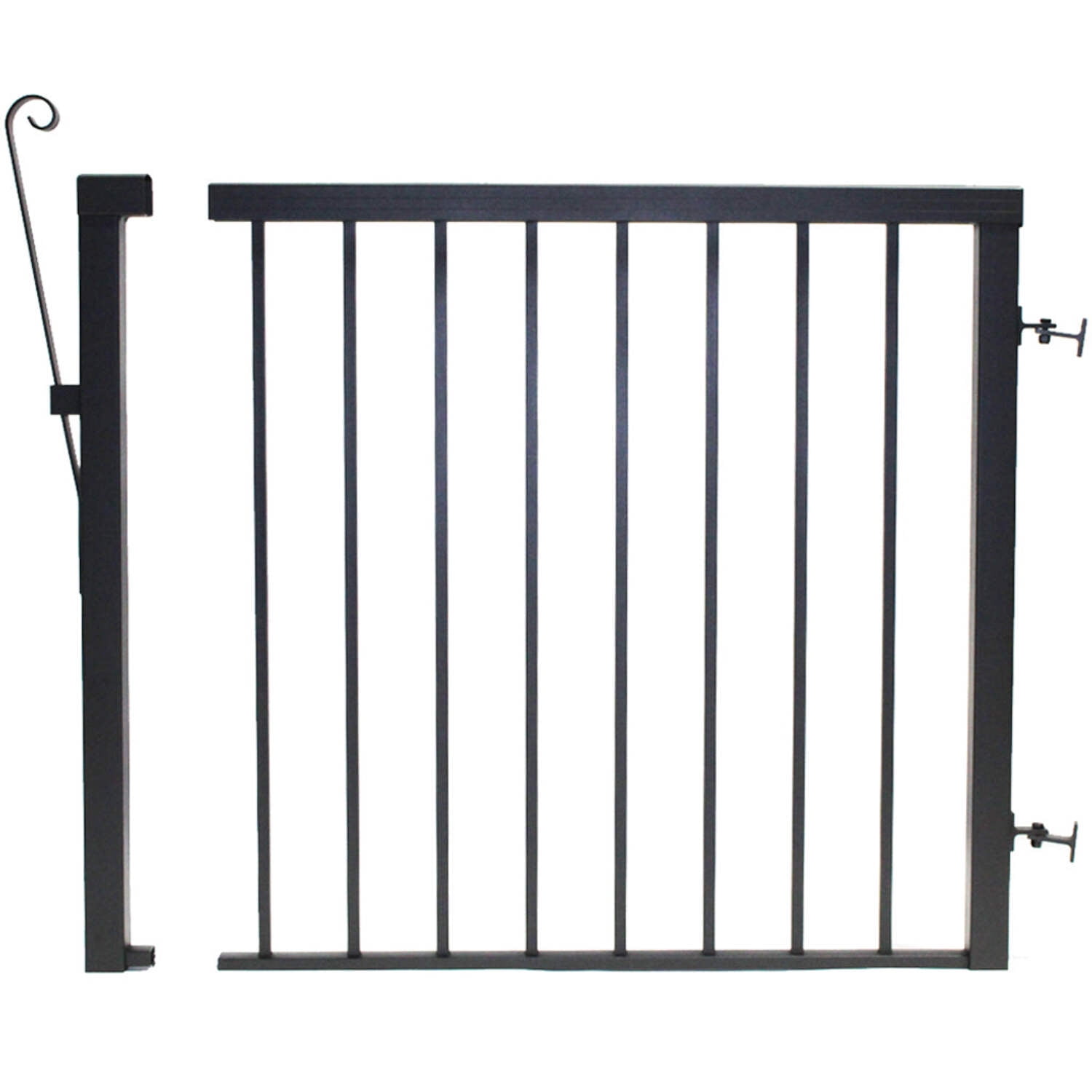 Vista Aluminum Picket Gate - Walmart Business Supplies