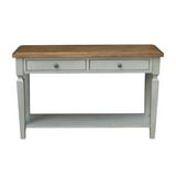 Vista Console Sofa Table Distressed Hickory/Stone Finish - Walmart.com
