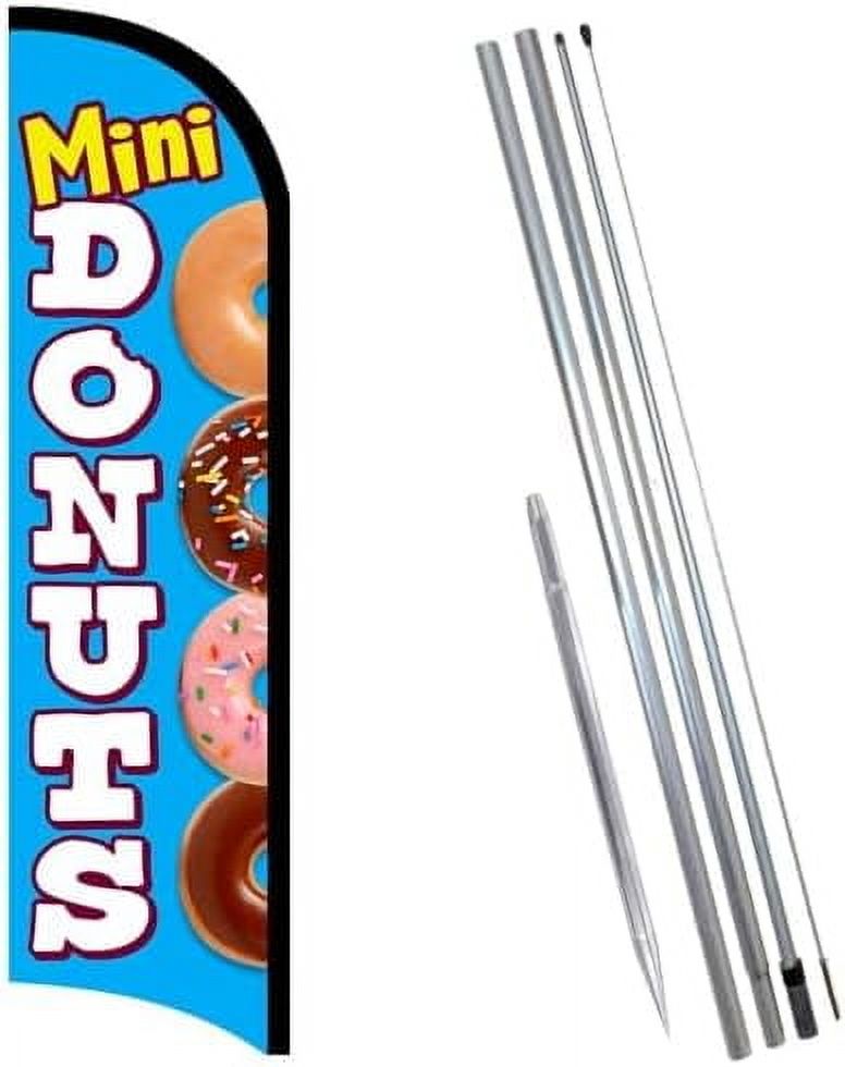 Vista Flags Donuts Premium Windless Feather Flag Bundle (11.5' Tall ...