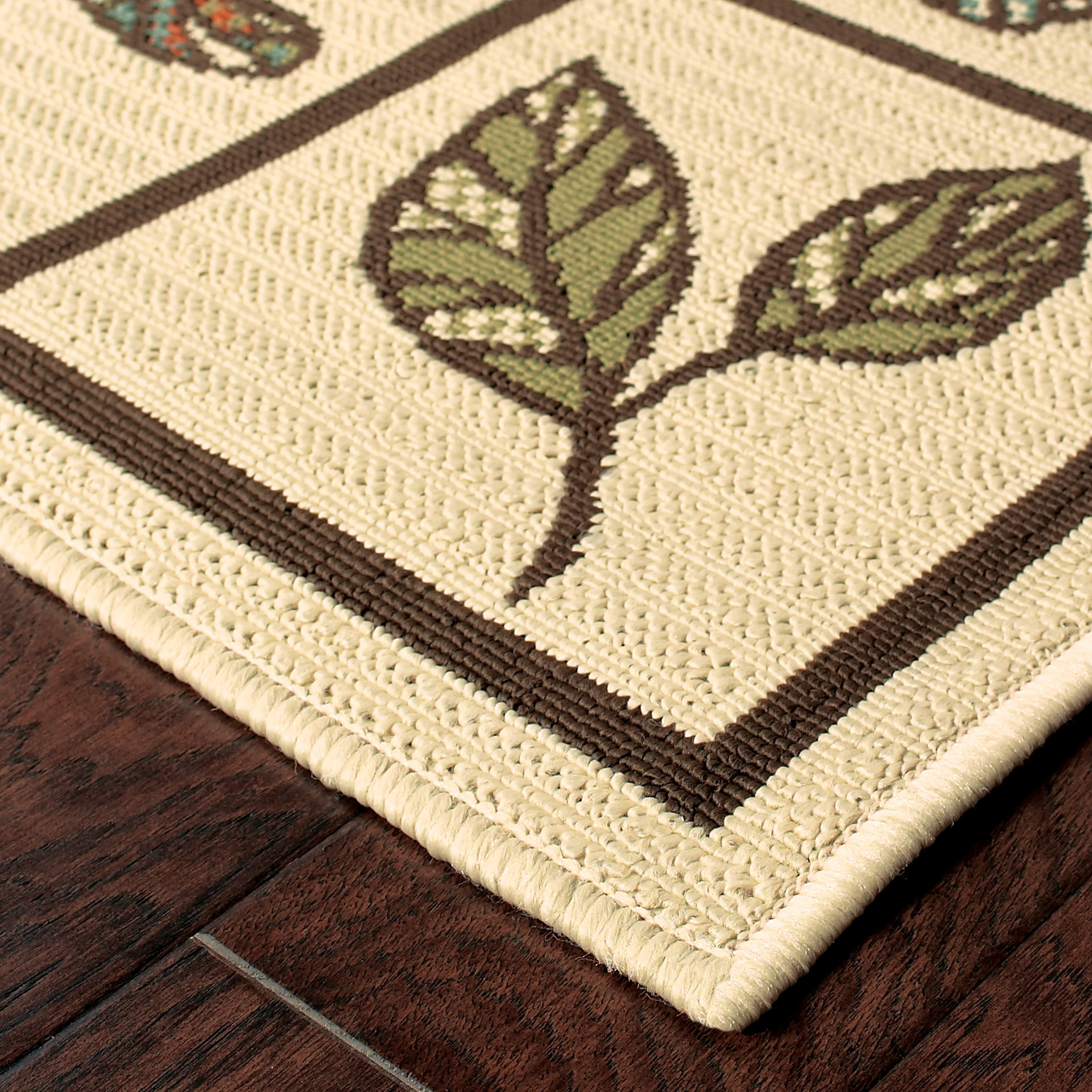 Vista Home Malta Botanical Indoor-Outdoor Area Rug 5'3" x 7'6" 5' x 8 ...