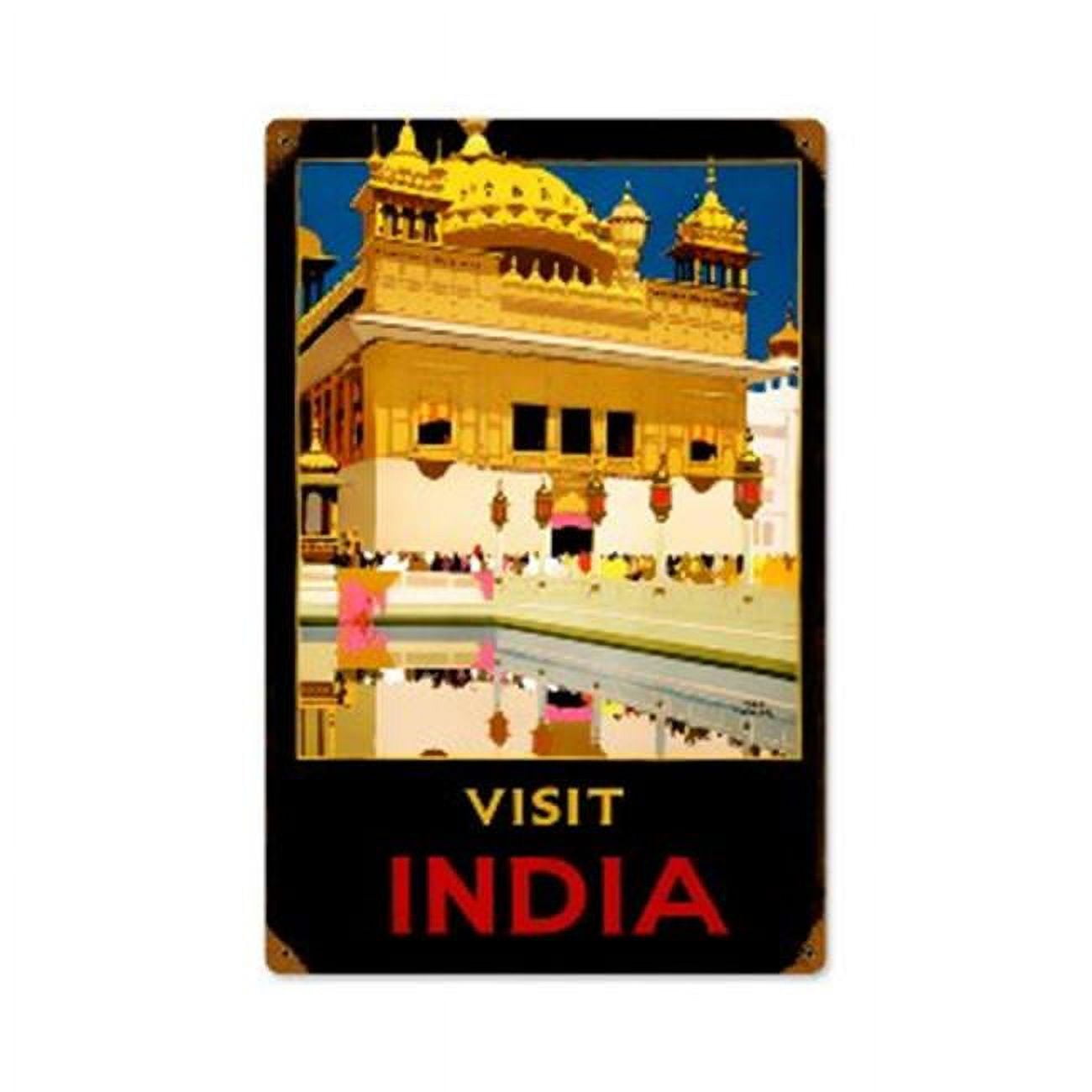 Vista India Travel Vintage Metal Sign - Walmart.com