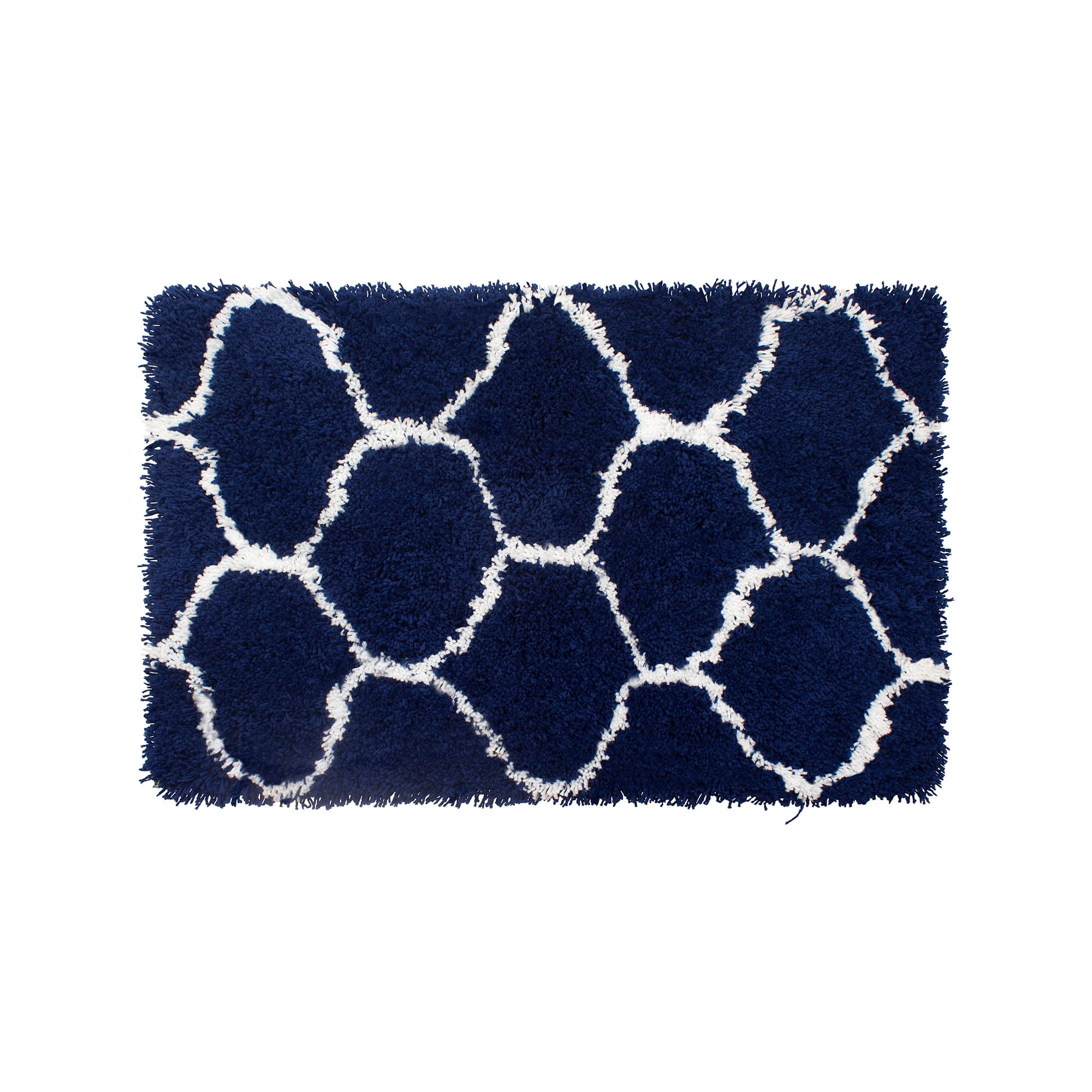 Vista Living Chunky Shag Collection Geometric Modern Area Rug - Walmart.com