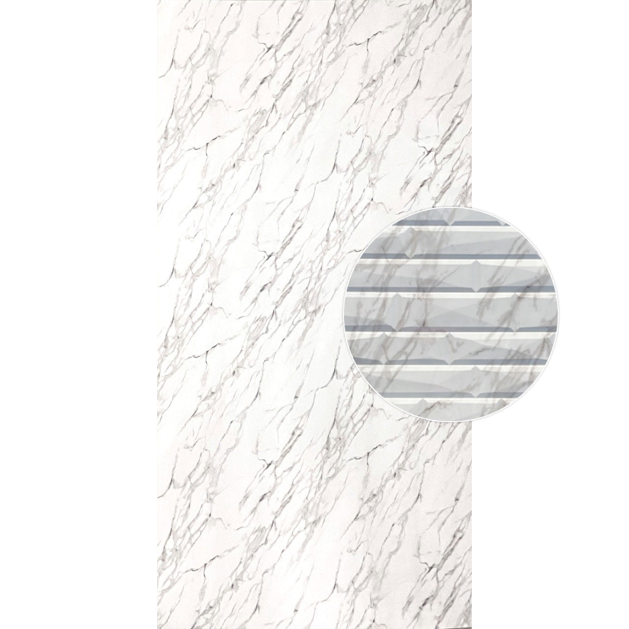 Vista PVC Glue-up Tub and Shower Wall Panels Surround in Marble (96 Sq ...