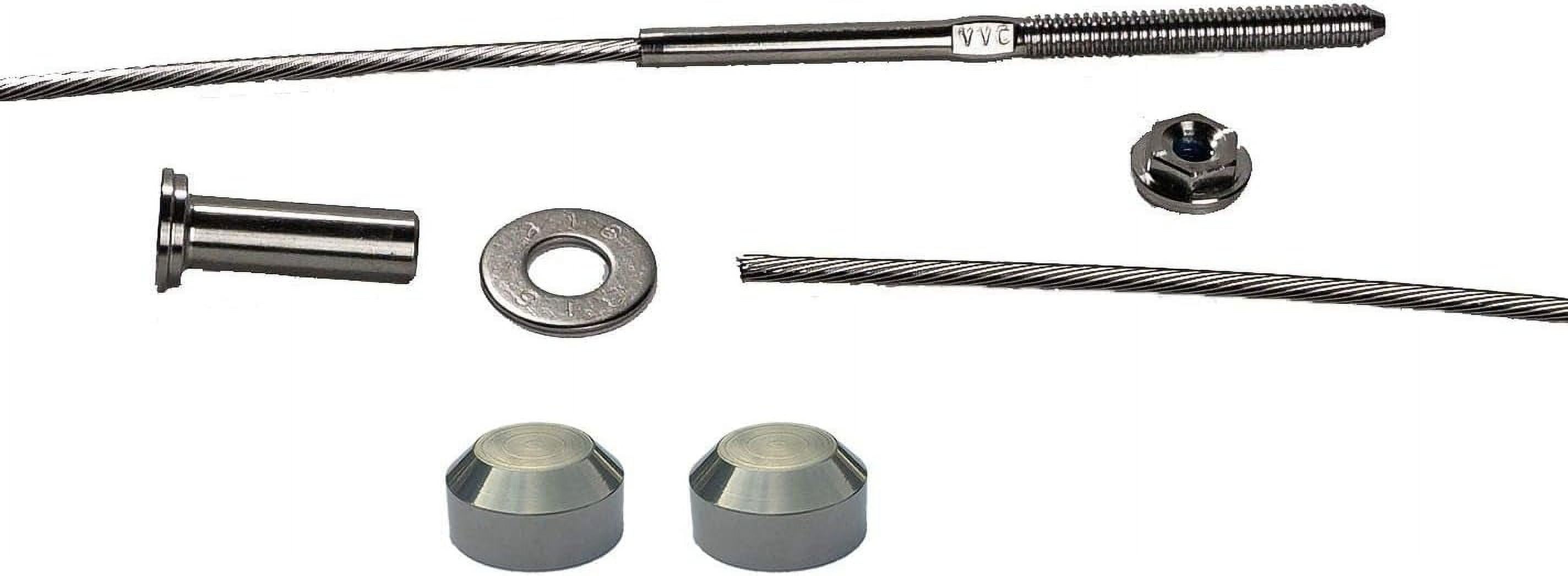 VistaView CableTec - Fast and Easy Stainless Steel Cable Railing Installation Kit for ...