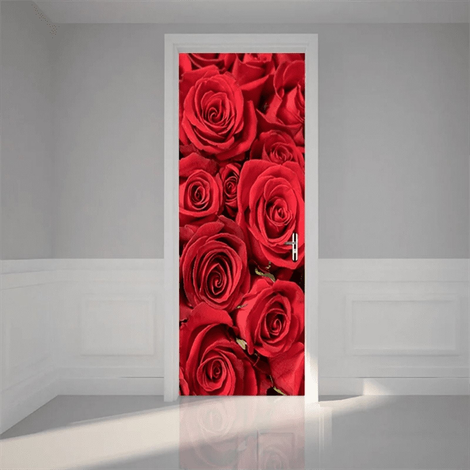 Visual 3D View Hexagon Door Sticker Self Adhesive Modern DIY PVC Vinyl ...