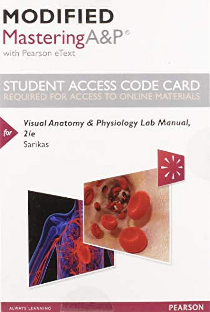 Modified Mastering A&P with Pearson eText -- Standalone Access Card -- for Visual Anatomy ...