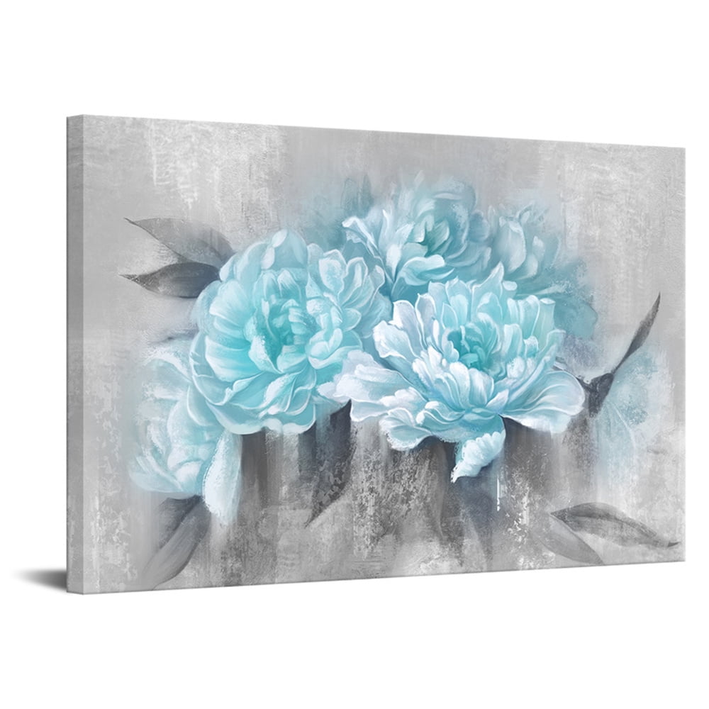 Visual Art Decor 16"x24" Wood Framed Canvas Wall Art Clearance Painting ...
