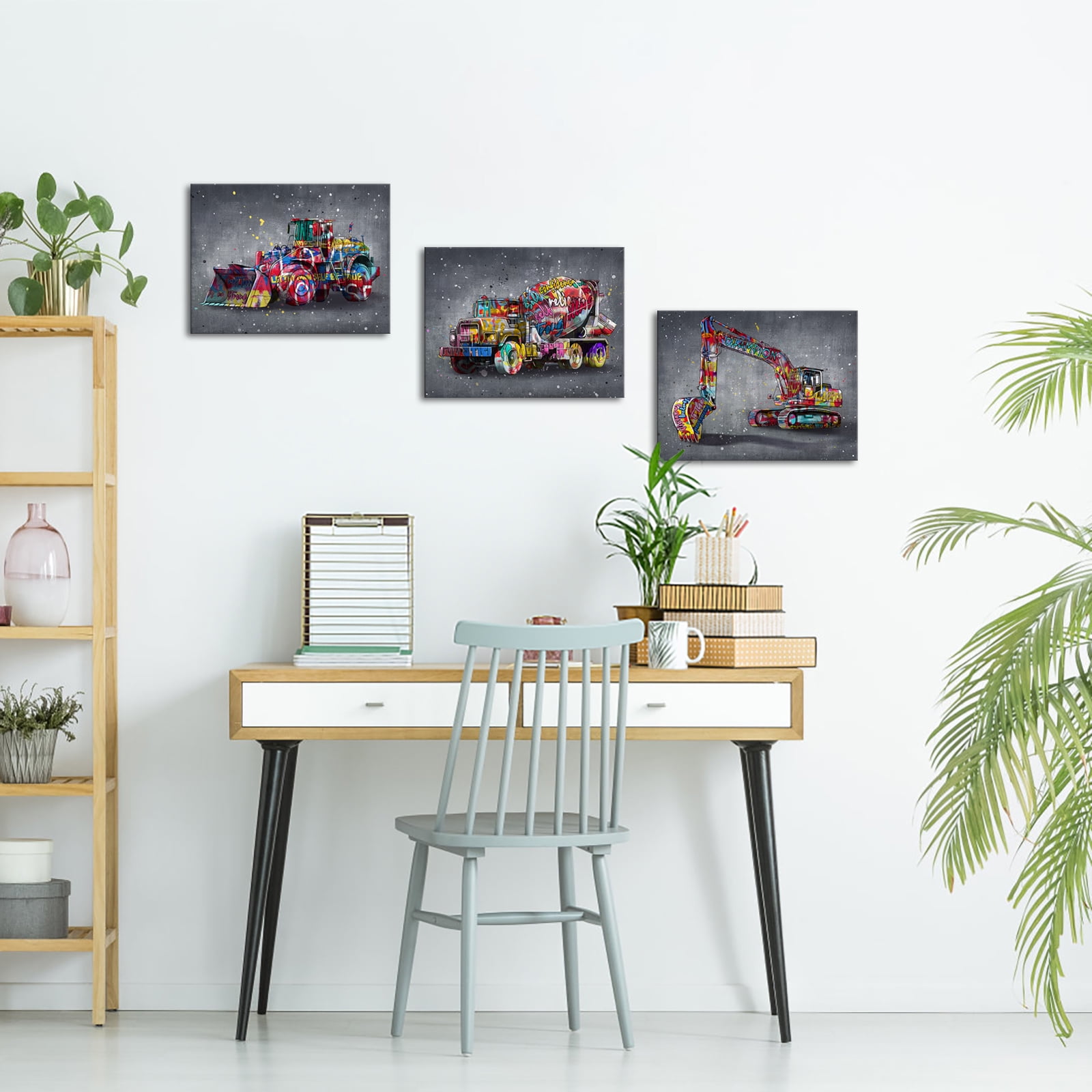 Visual Art Decor 3 Piece 12 x 16inch Framed Canvas Wall Art Clearance ...