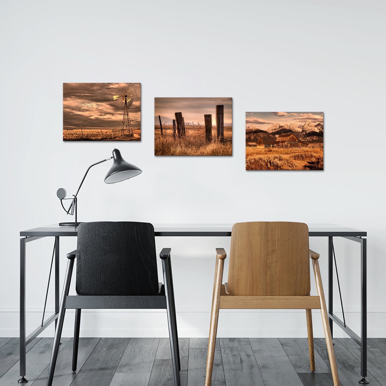Visual Art Decor 3 Piece 12x16 inch Canvas Wall Art Set, Farmhouse ...