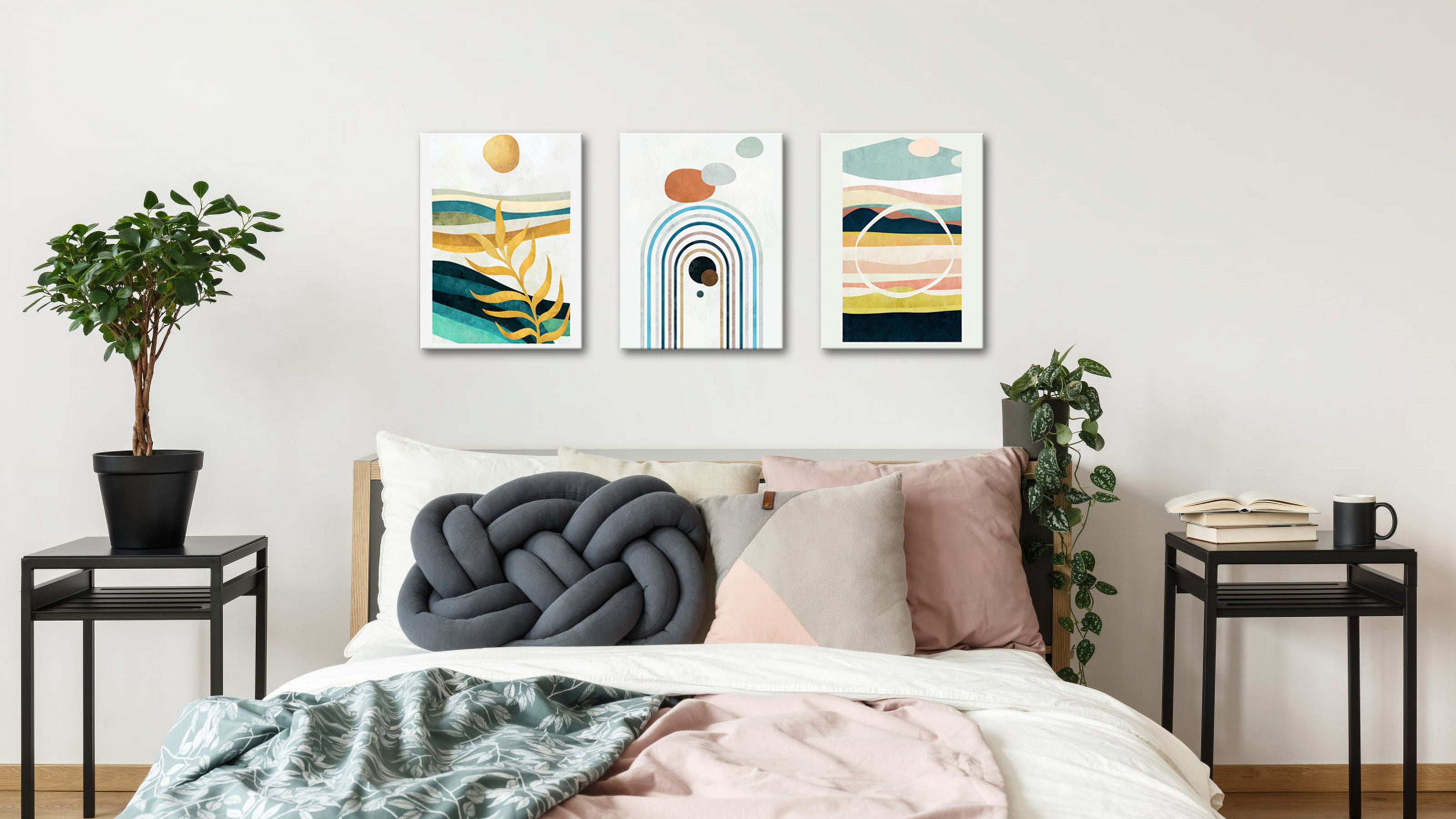 Visual Art Decor Canvas Abstract Wall Art Set - 12"x16" Framed Painting ...