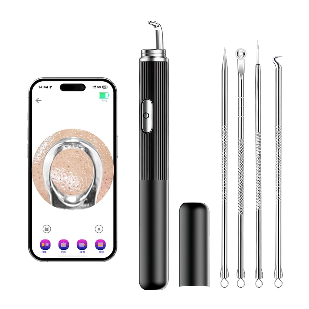 Visual Blackhead Remover Tools with Camera,Pimple Extractor Tool Kit ...