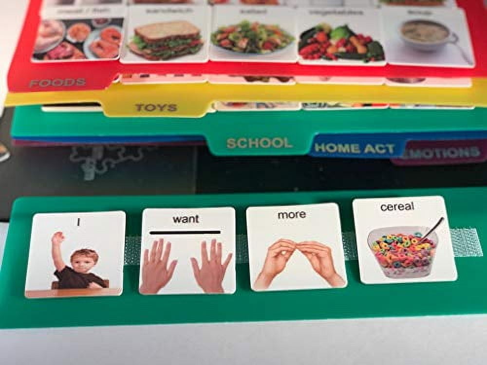 Visual Communication Book,162 ASD Photo Picture Cards: Autism Language ...