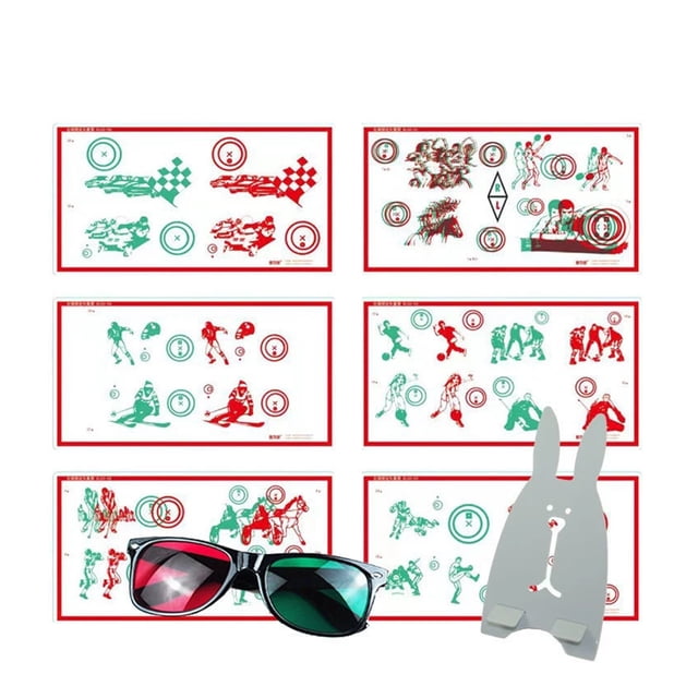 Visual Correction，Stereo Eye Training Device, Vision Therapy, Red ...