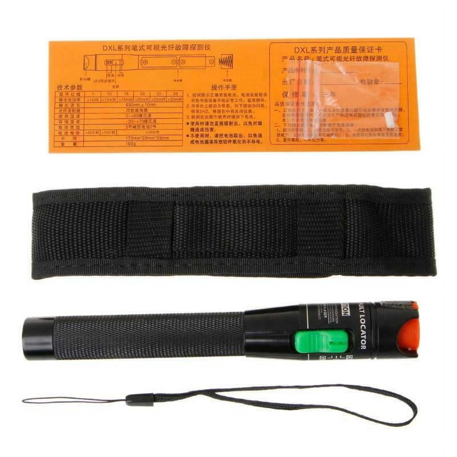 Visual Fault Locator 30mW Red Light Source Fiber Optic Cable Tester Pen ...