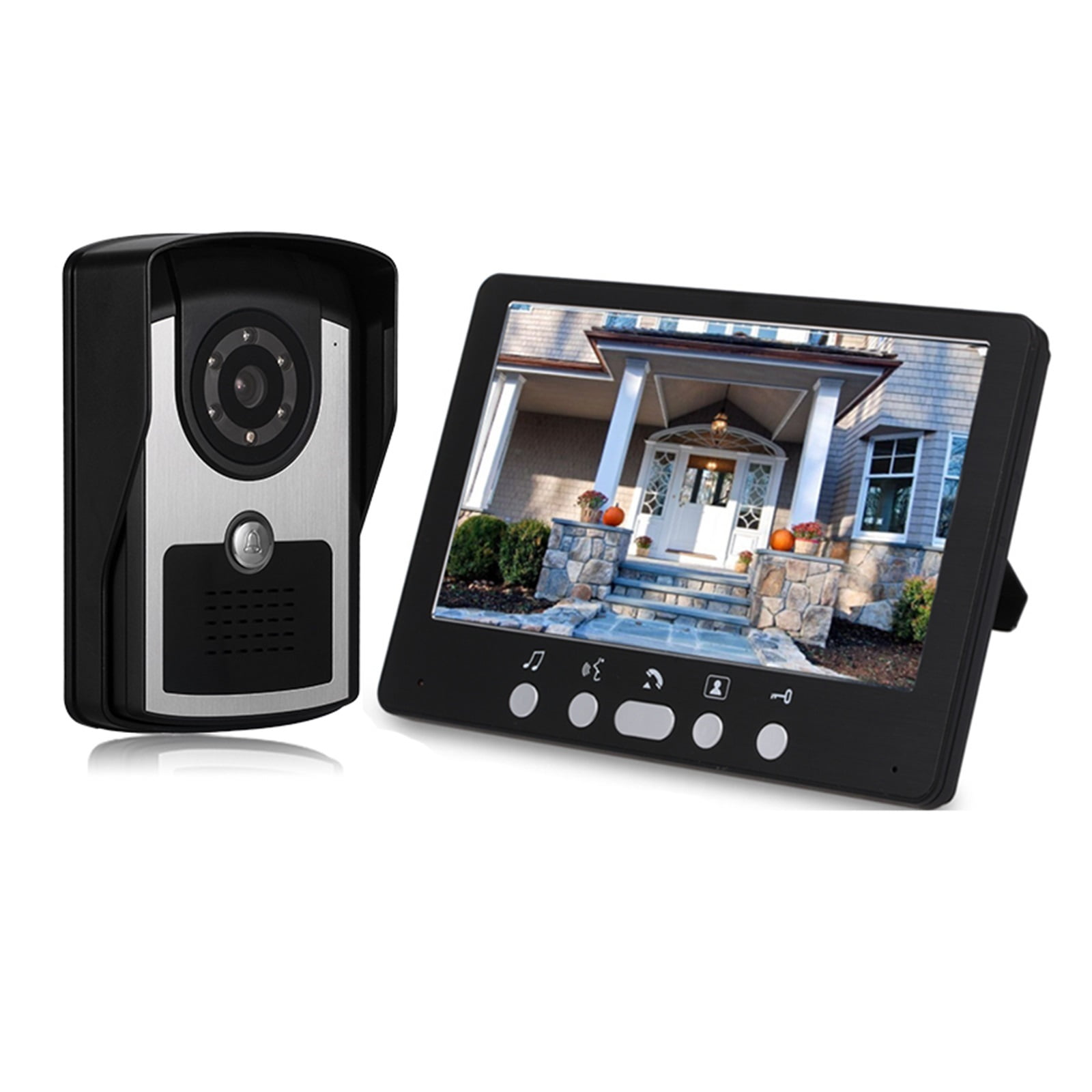 Visual Intercom Doorbell Color Wired Video Door Phone System Indoor ...