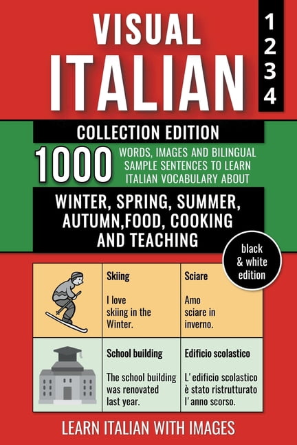 Visual Italian - Collection (B/W Edition) - 1.000 Words, Images and ...
