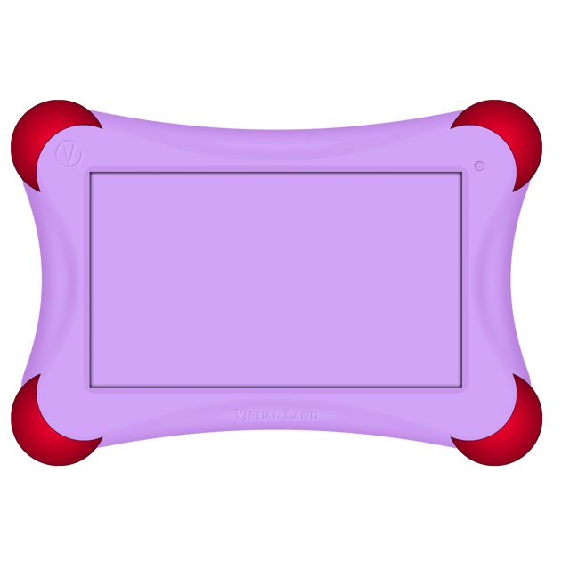 Visual Land 7” Silicone Safety Bumper Case - Lilac - Walmart.com