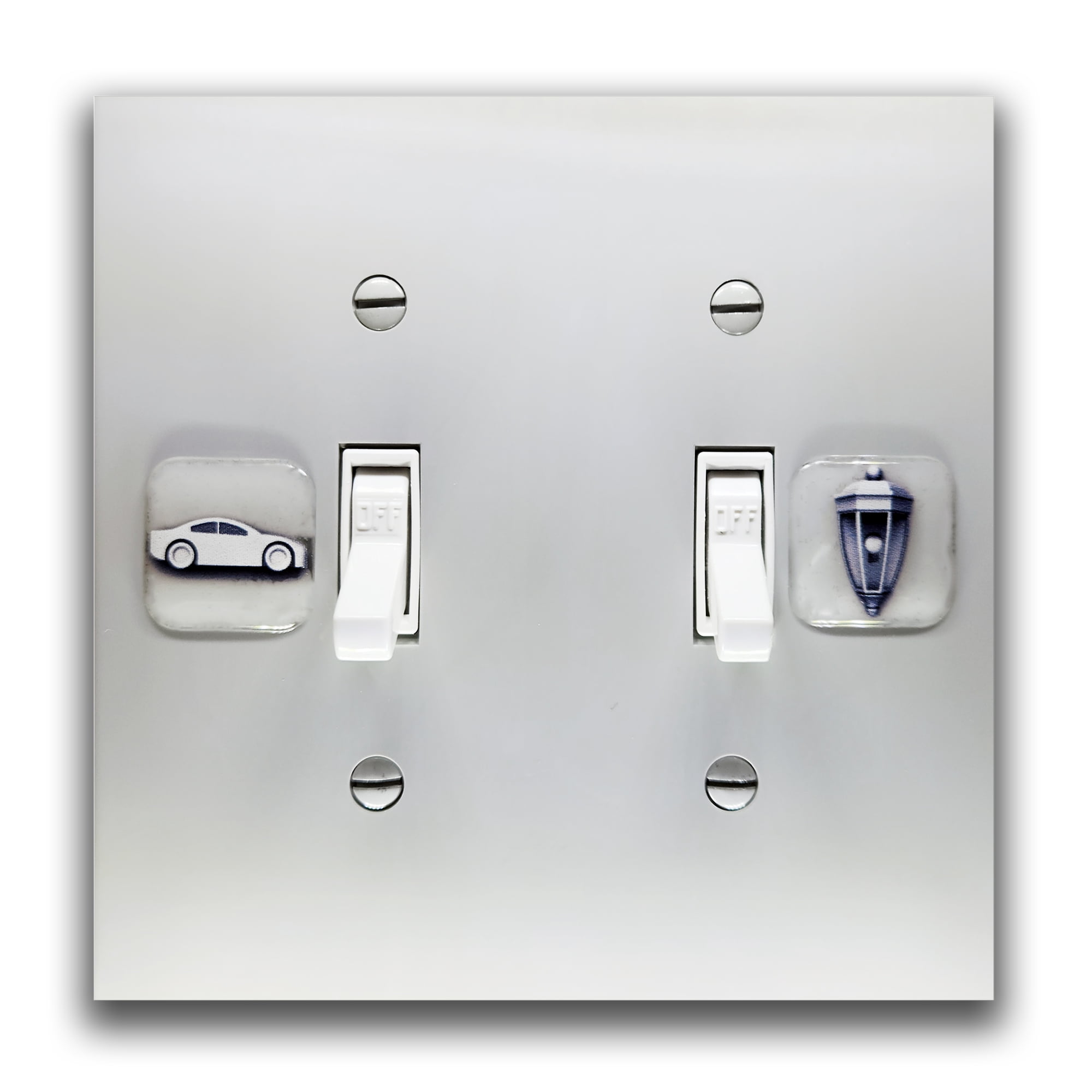 Visual Light Switch Sticker Labels - Outdoor, Garage & Basement Theme ...