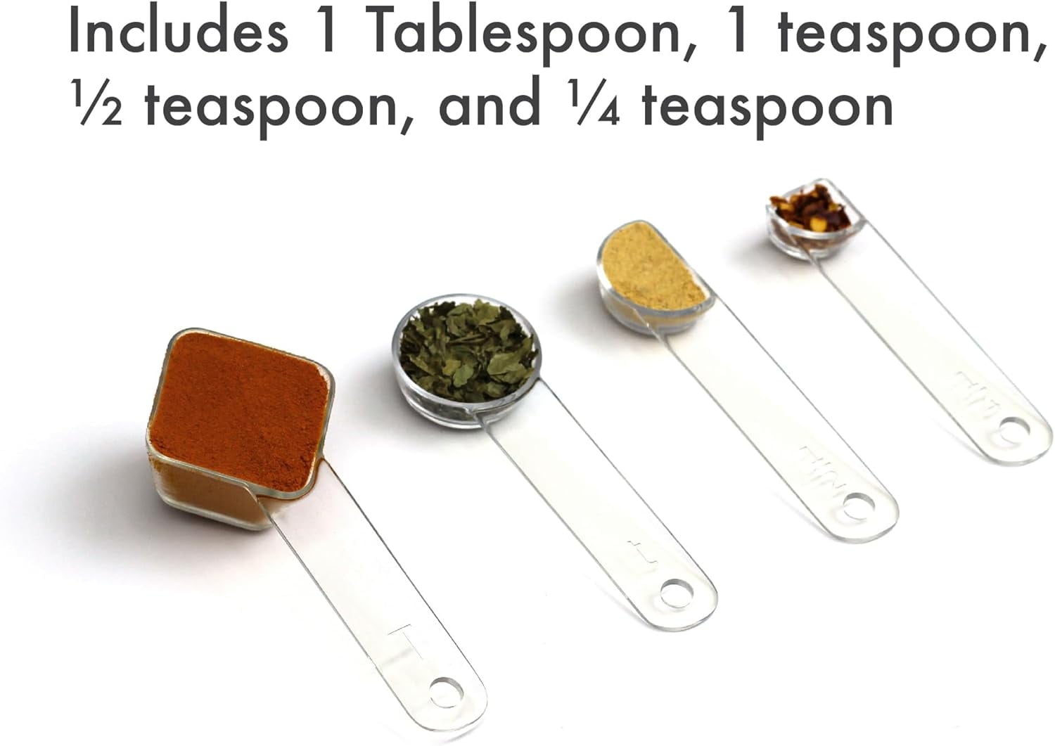 Visual Measuring Spoons - Easy Read, Award-Winning Design, Fractions ...