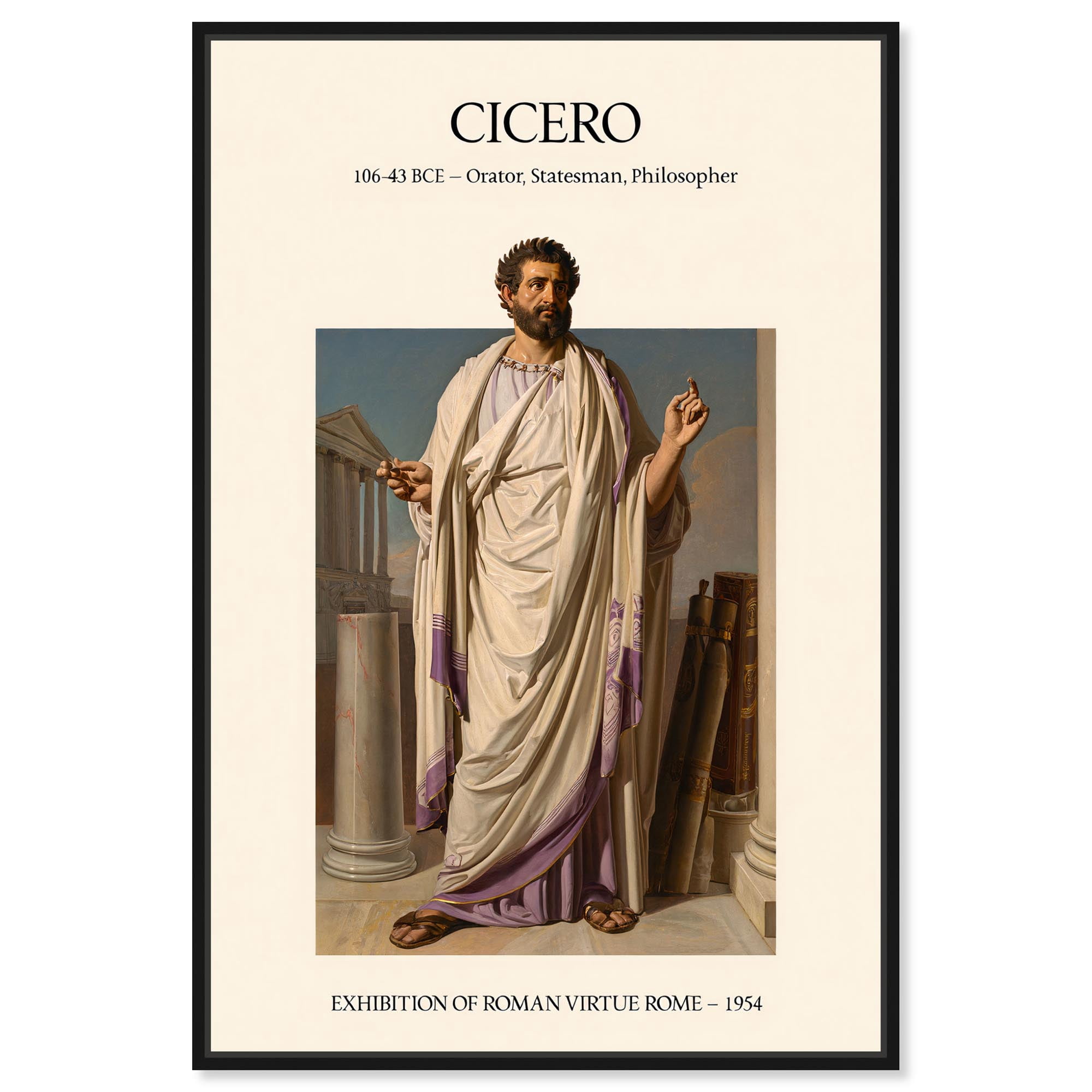 Visual Representation of Cicero Canvas Classic Art Posters by Art ...