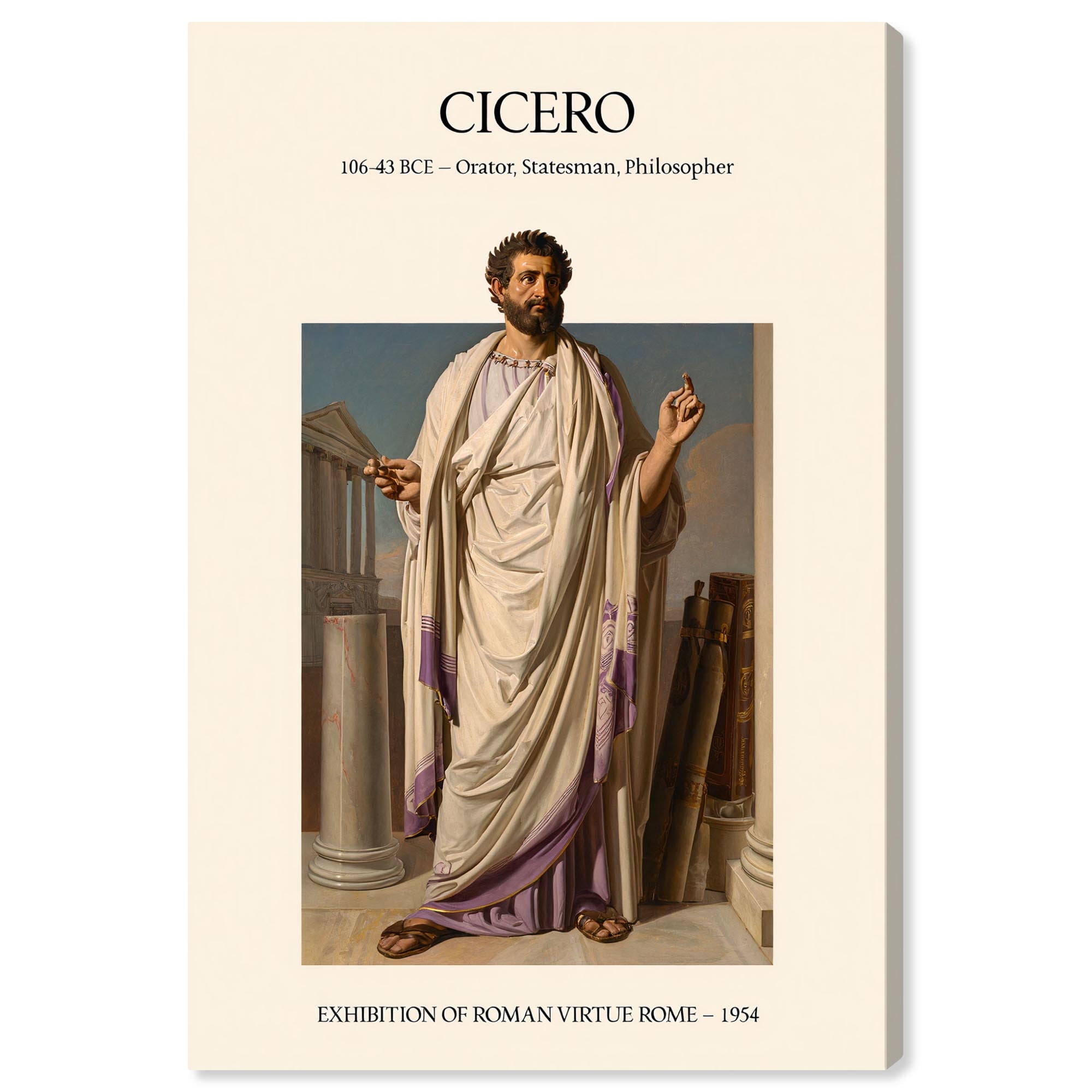 Visual Representation of Cicero Canvas Classic Art Posters by Art ...